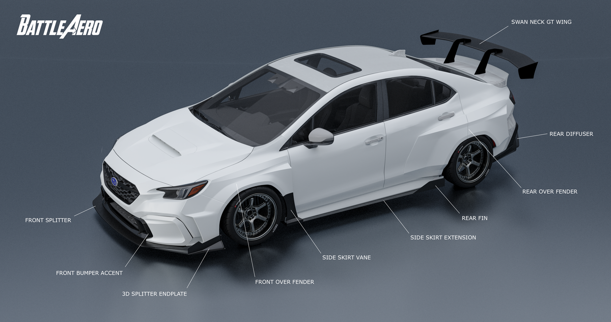 22+ Subaru WRX VB Wide Body Kit – BattleAero