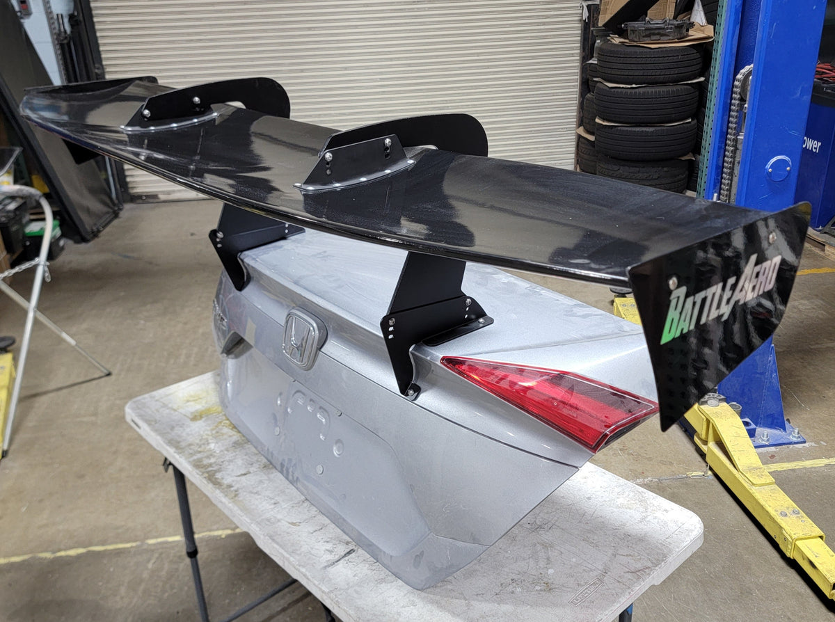 Swan Neck Trunk Mount Wing for 16-21 Honda FC1 Civic Sedan – BattleAero