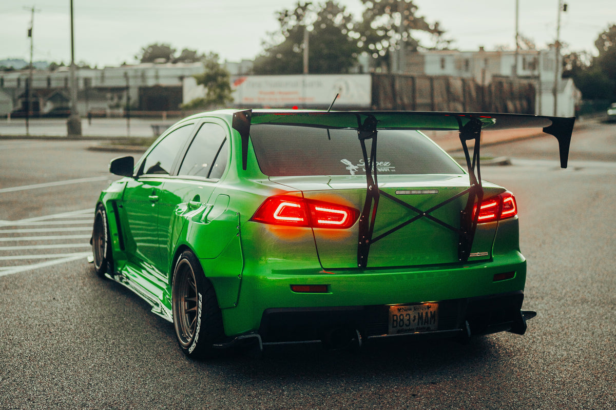 Trunk-Back Mount Wing for 08-15 Mitsubishi EVO X / Lancer – BattleAero